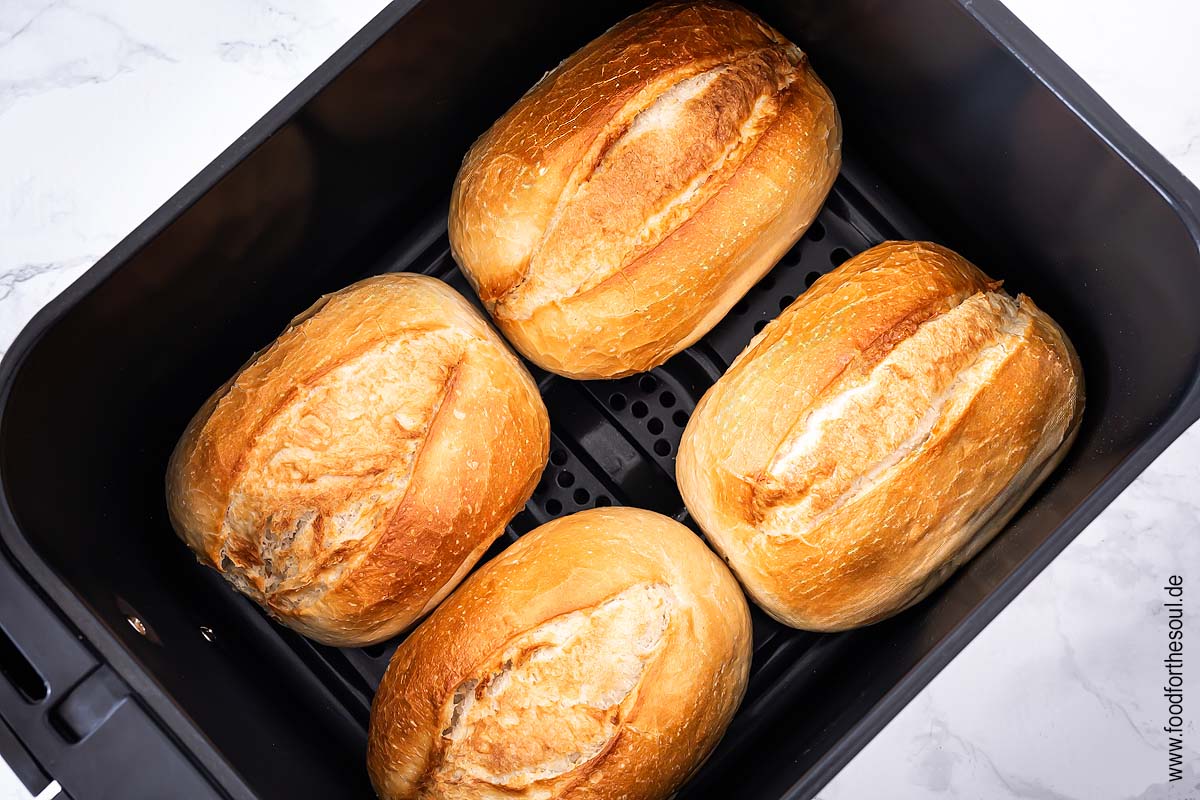 Aufbackbrötchen im Airfryer Ninja Foodi aufbacken