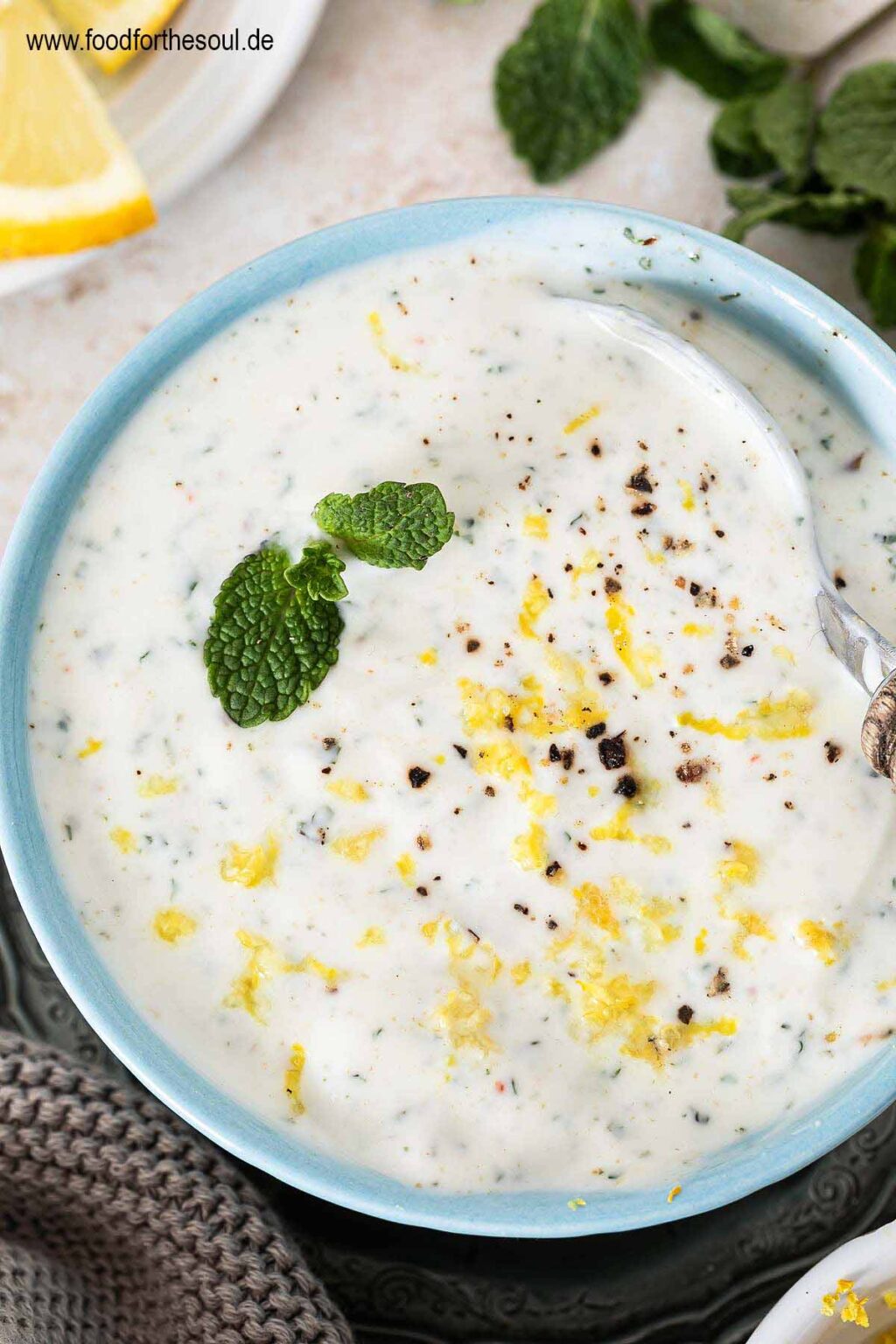 Türkischer Joghurt-Minze-Dip - Orientalisches Rezept