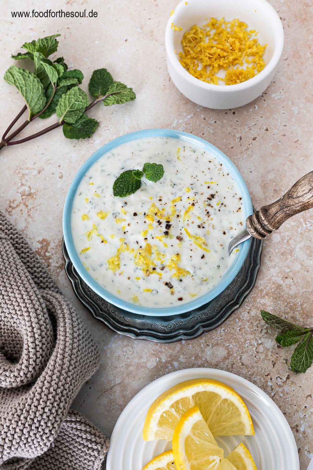 Türkischer Joghurt-Minze-Dip - Orientalisches Rezept